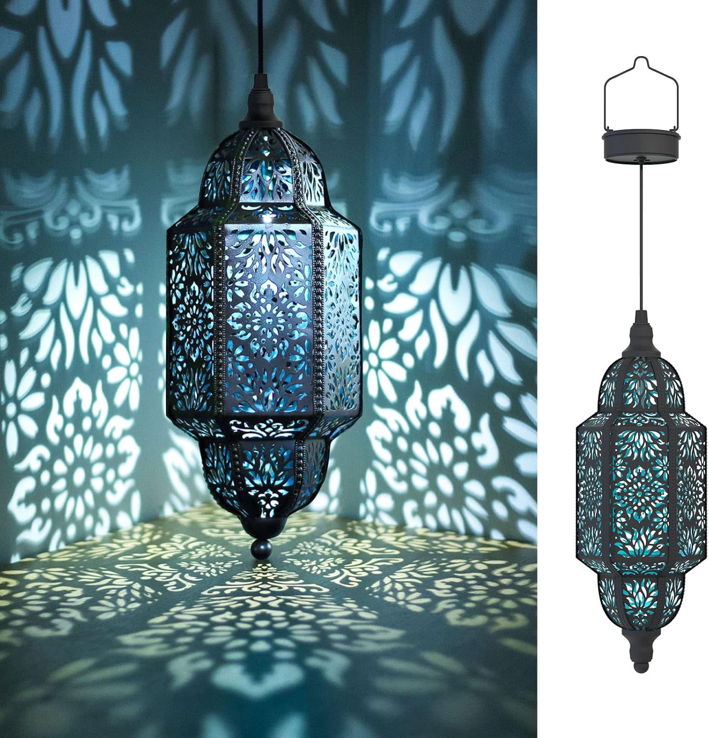 Twinkya Hanging Solar Lights Outdoor Garden Decorative Solar Lantern ...