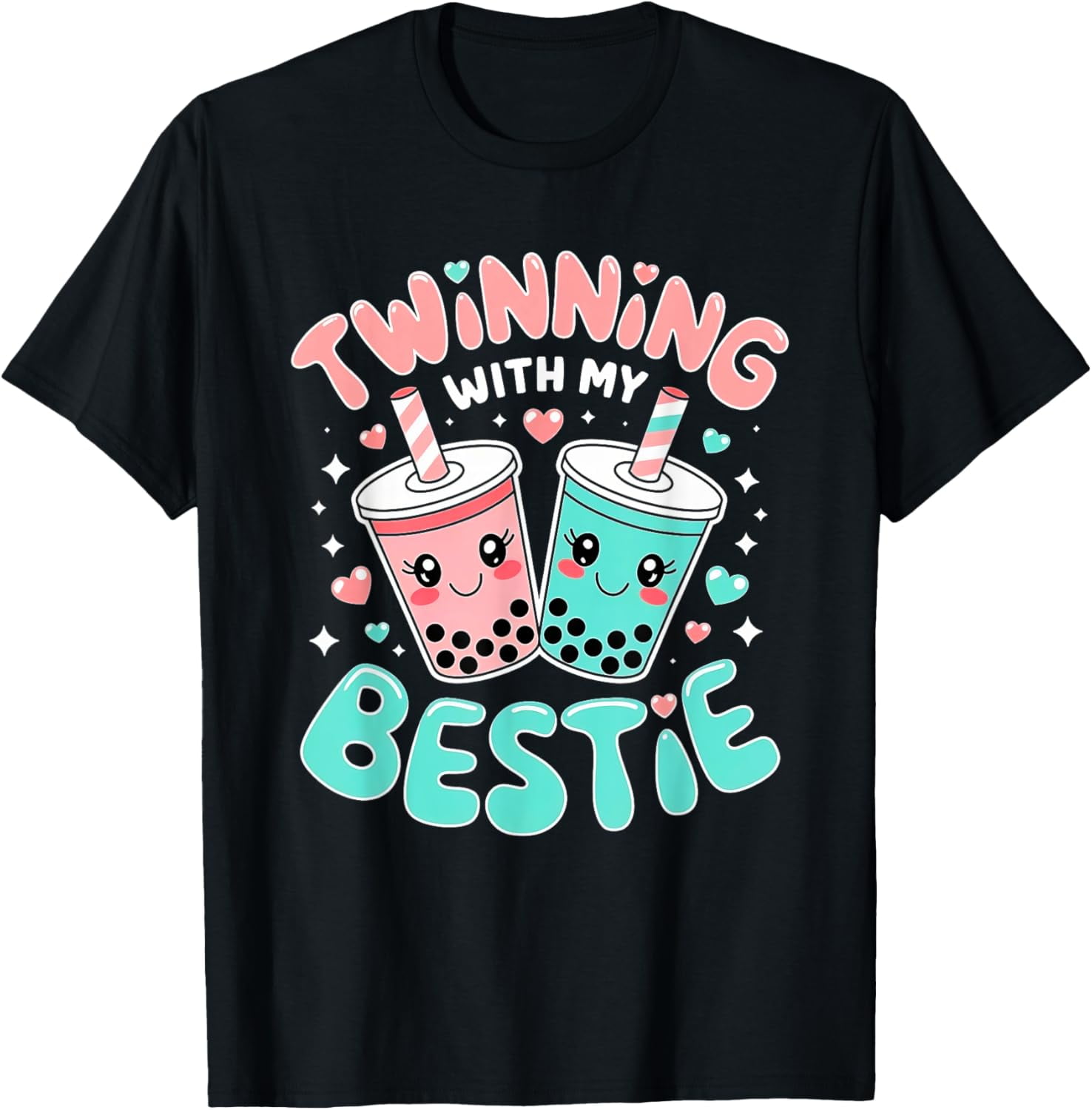Twinning With My Bestie, Friends Spirit Week Girls Kids Day T-Shirt ...
