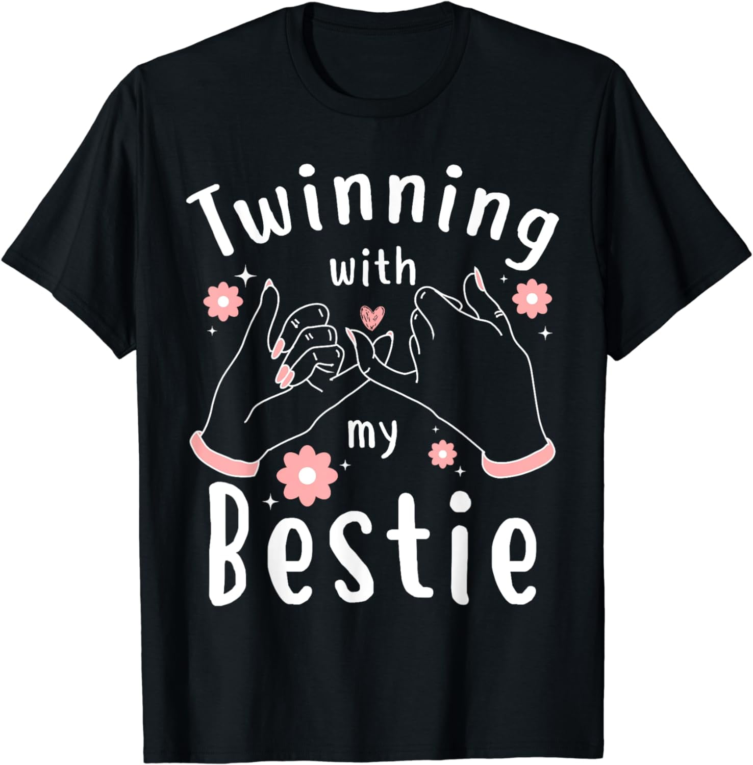 Twinning With My Bestie Spirit Week Twin Day Friends T-Shirt - Walmart.com