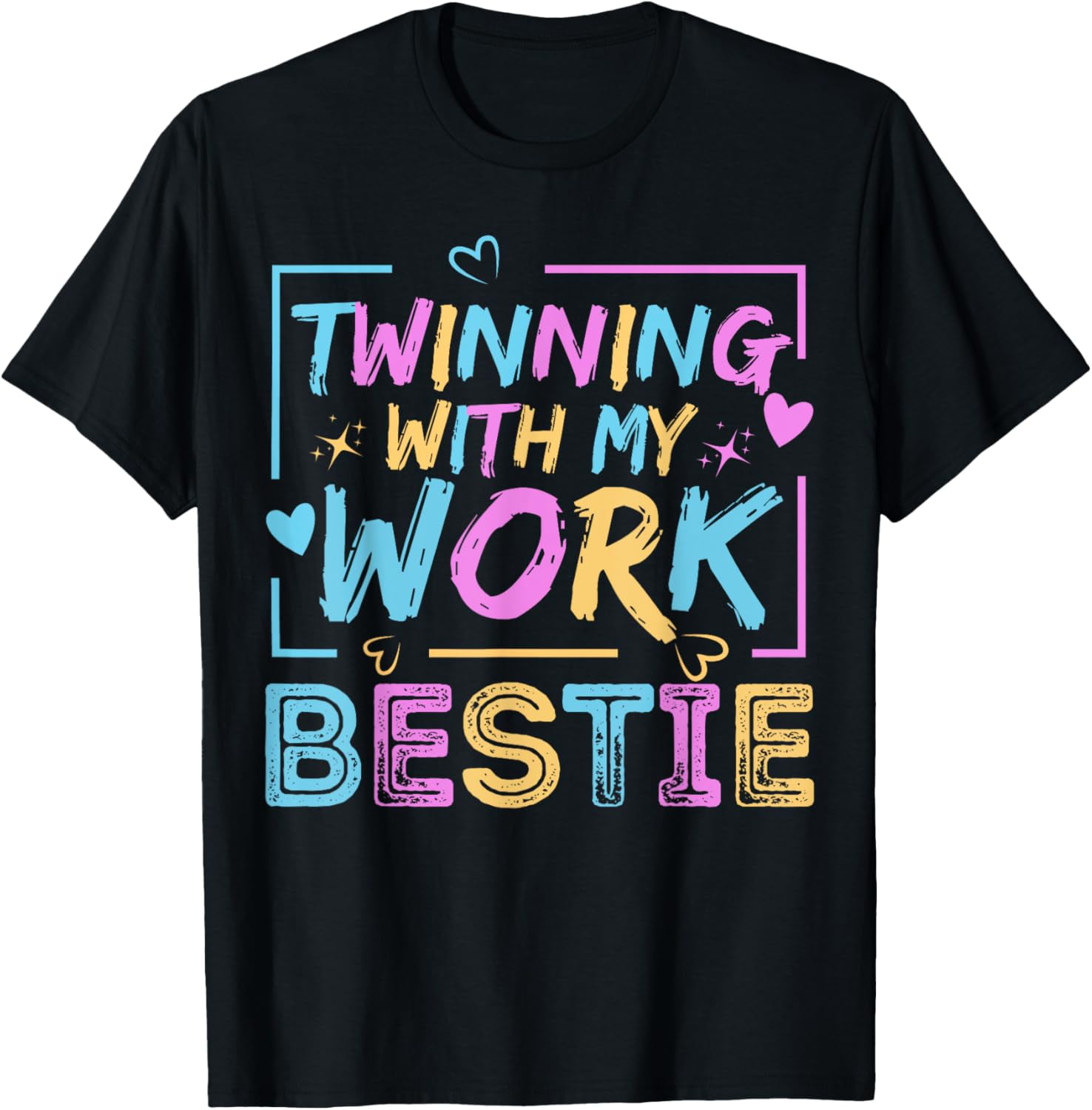 Twinning With My Work Bestie Spirit Week Best Friend Twin T-Shirt men ...