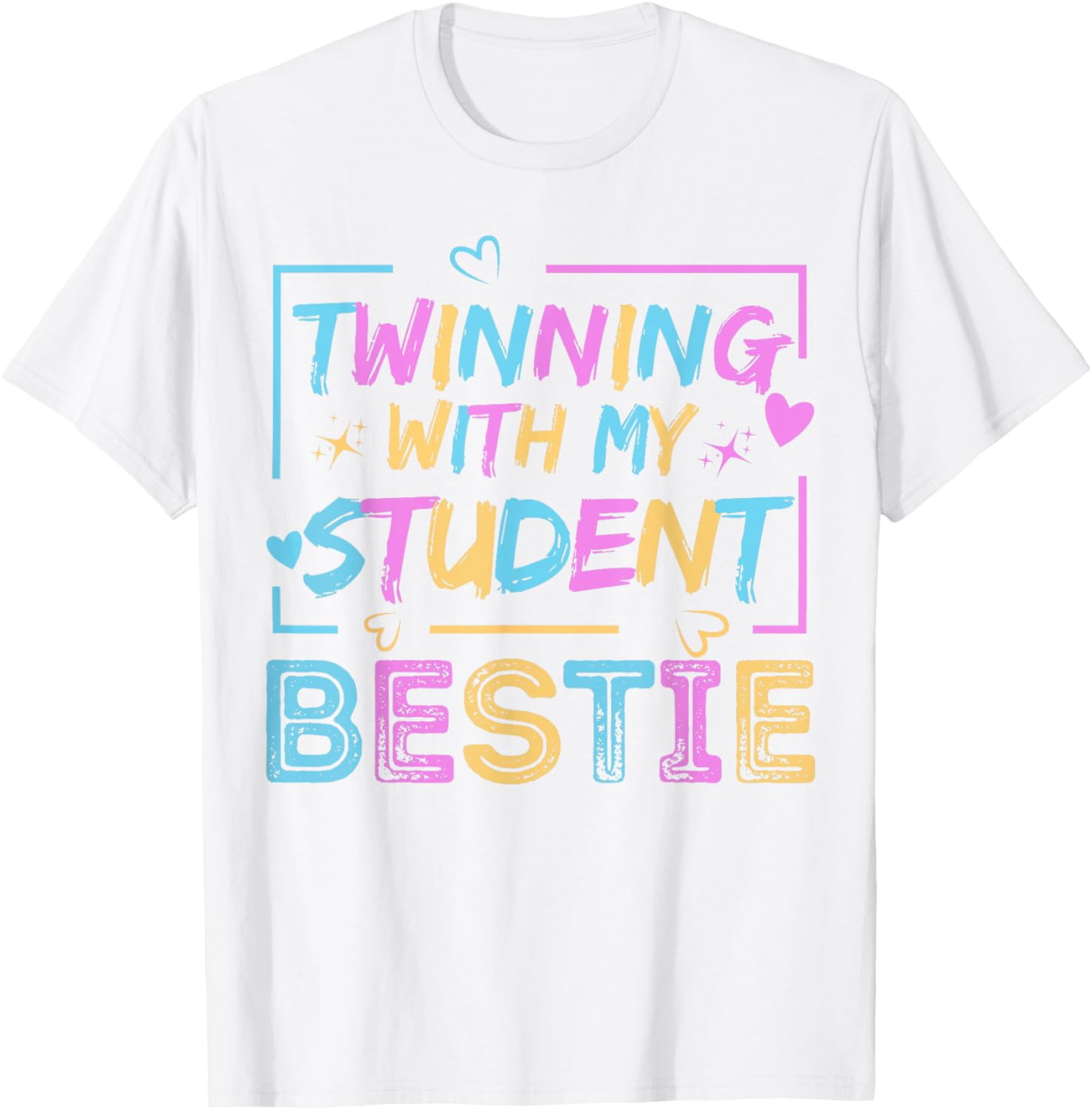 Twinning With My student Bestie Spirit Week Best Friend Twin T-Shirt ...