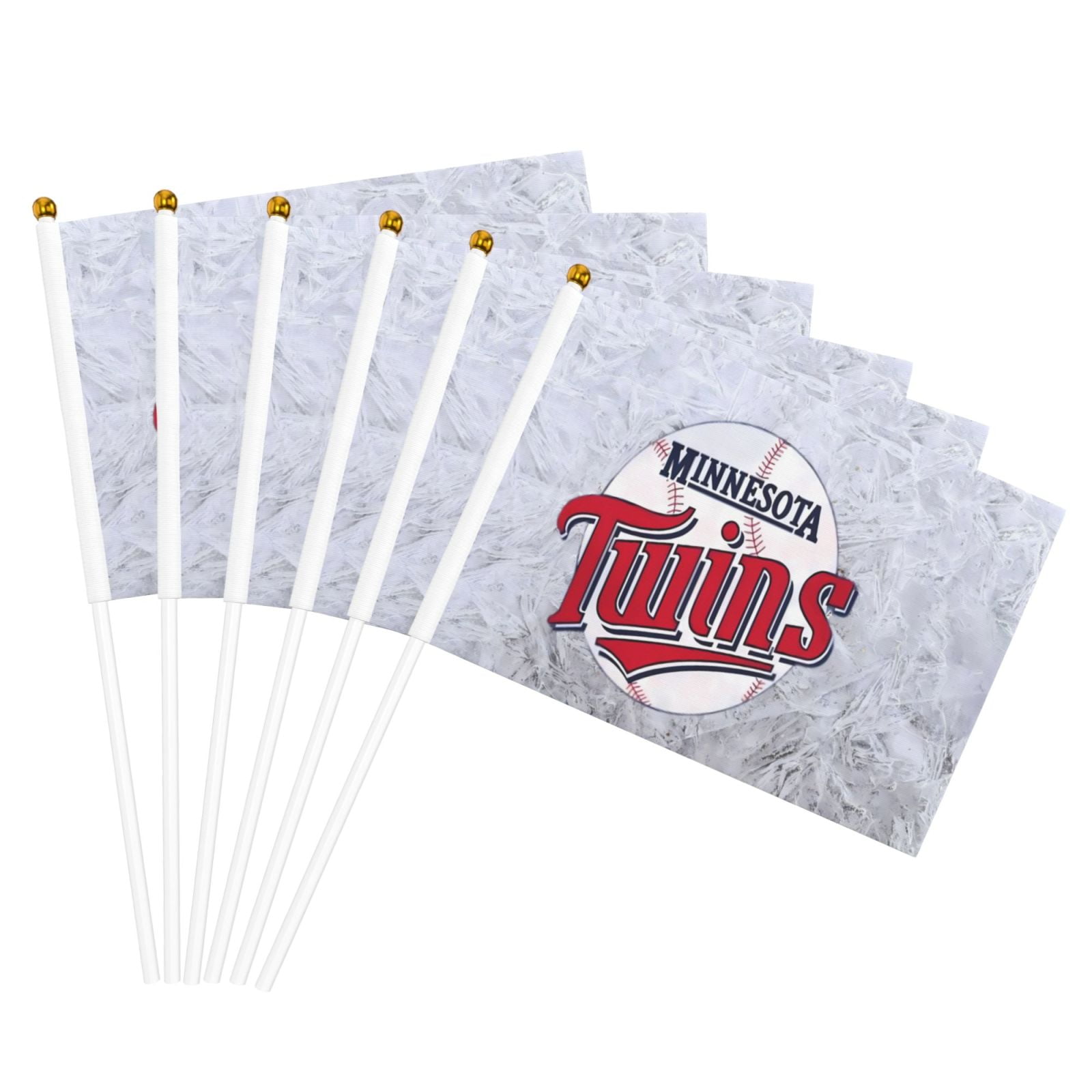 Twins Baseball Team Custom Double Sided Hand Waving Flag Multi-Pack ...