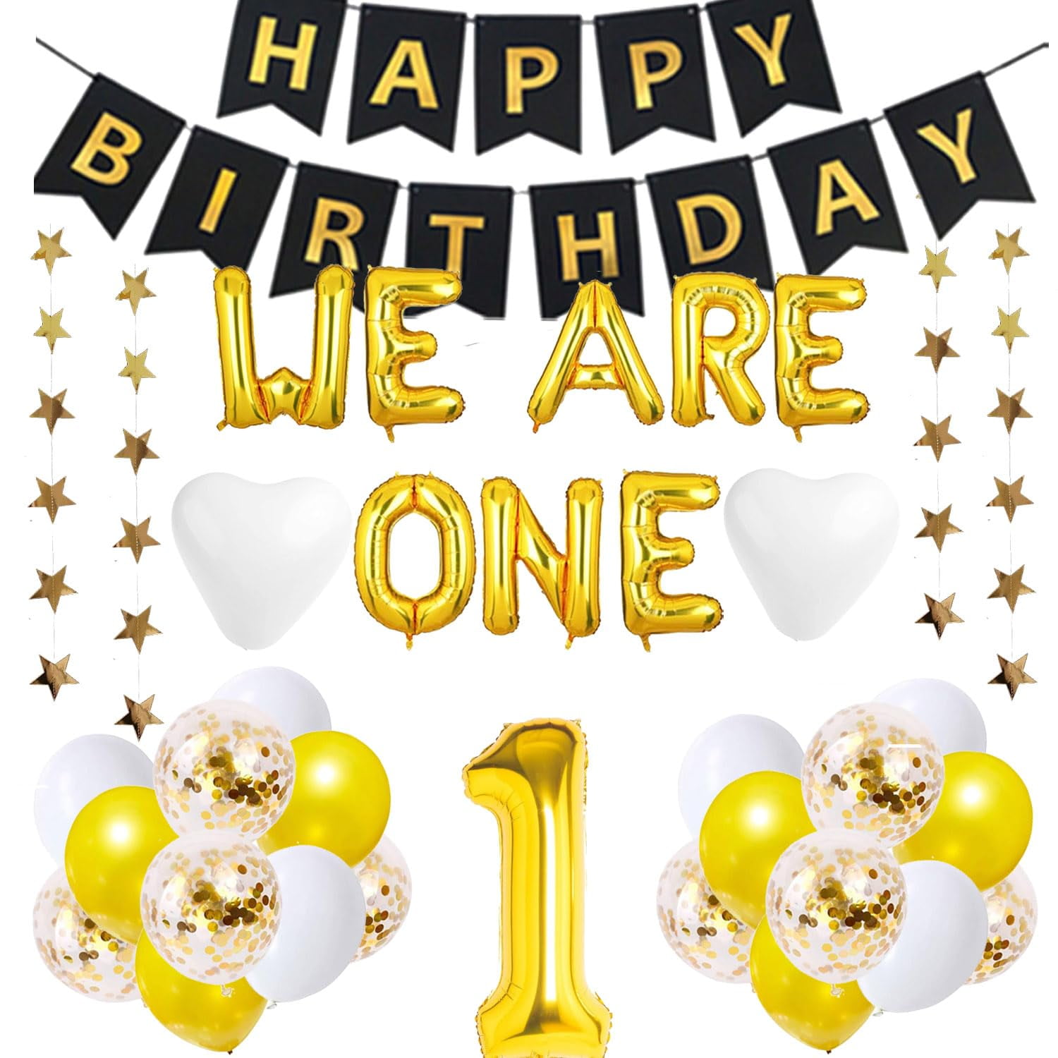 Twins First Birthday Party Decorations, Twins ZLK1 1st Birthday ...