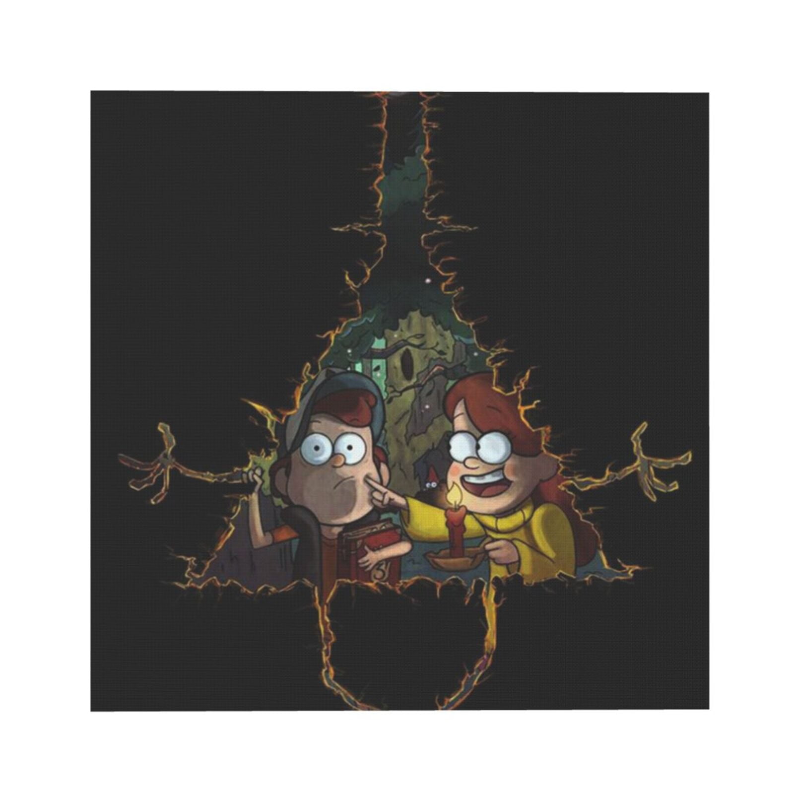 Twins Gravity Falls Canvas Decorative Poster Square Unframe Wall Poster ...