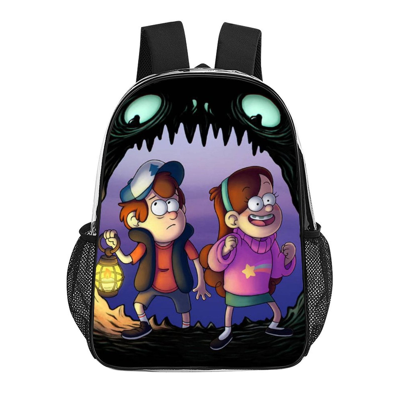 Twins Gravity Falls Mabel Pines Dipper Clear Backpack Large Capacity ...