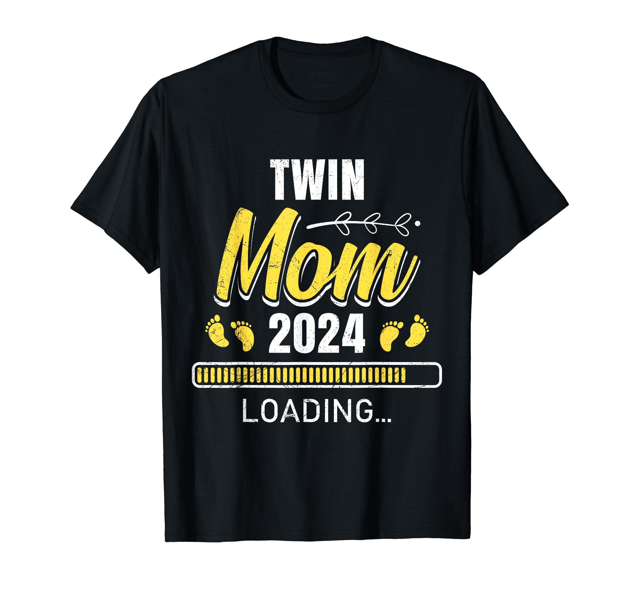 Twins Mom loading 2024 Mother of Twins Baby Shower 2024 T-Shirt ...