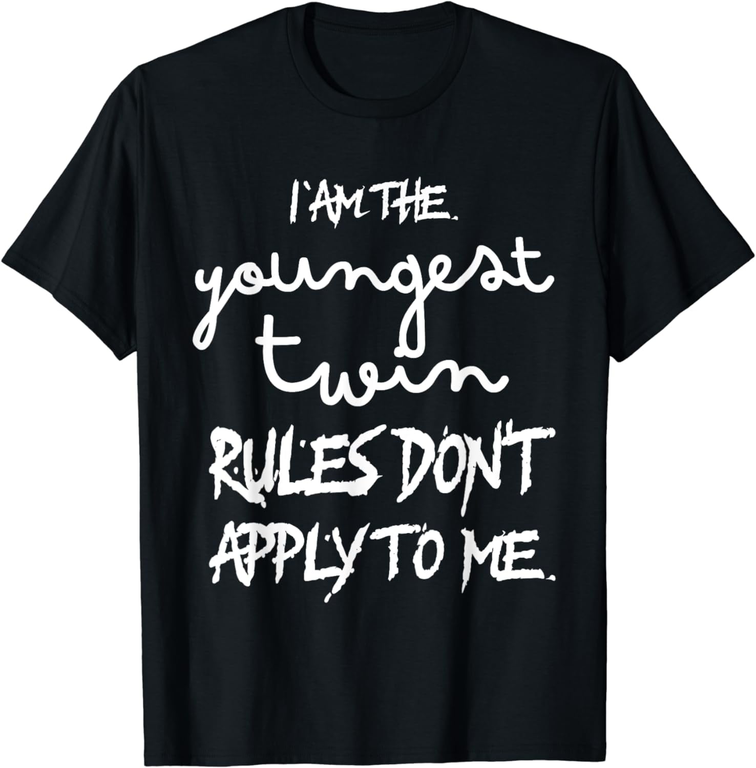 Twins Shirts Birthday Funny Siblings Youngest T-Shirt - Walmart.com