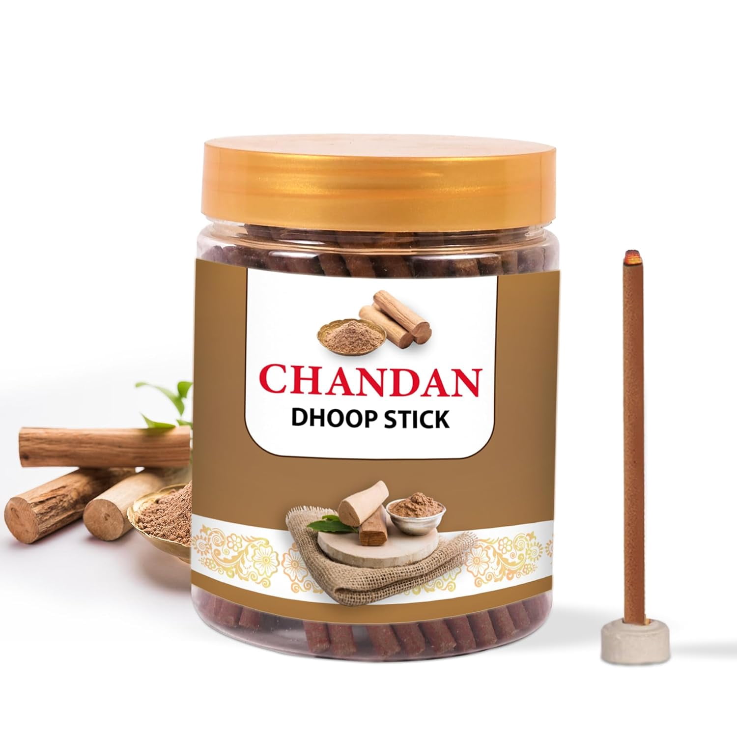 Twinster Chandan Fragrance Dhoop Sticks for Pooja with Holder 200g ...