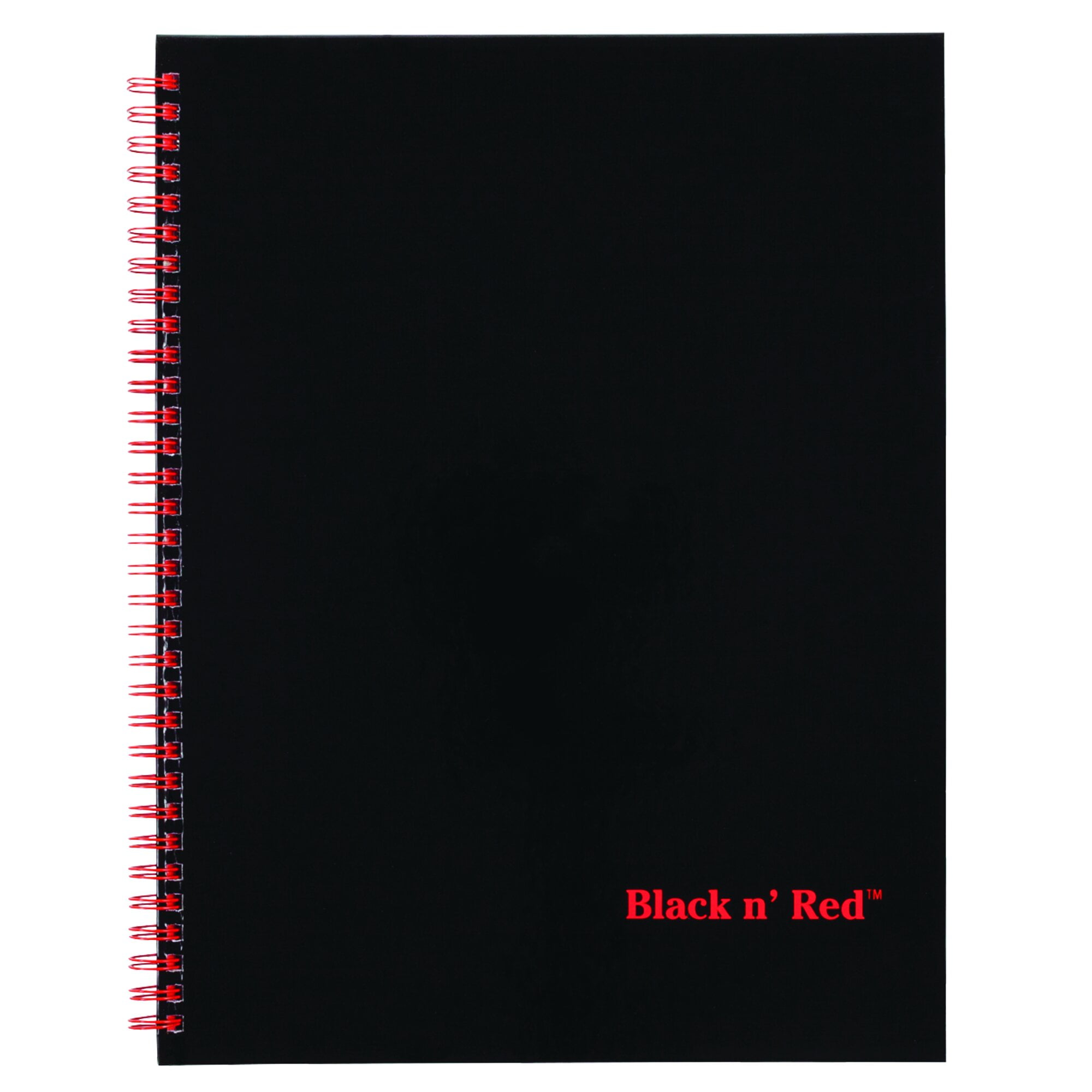 Twinwire Hardcover Notebook, 1 Subject, Wide/legal Rule, Black Cover ...