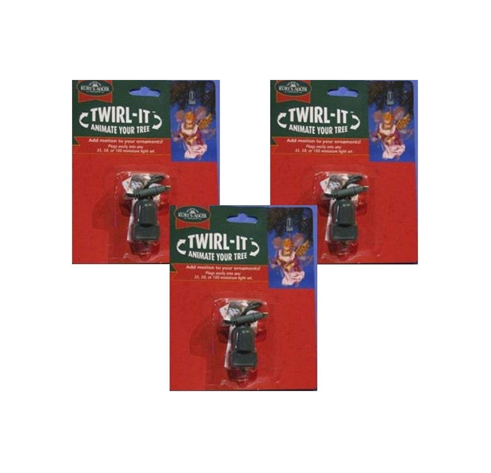 CodYinFI Twirl-It Motor Pigtail Christmas Tree Ornament Spinners, Set ...