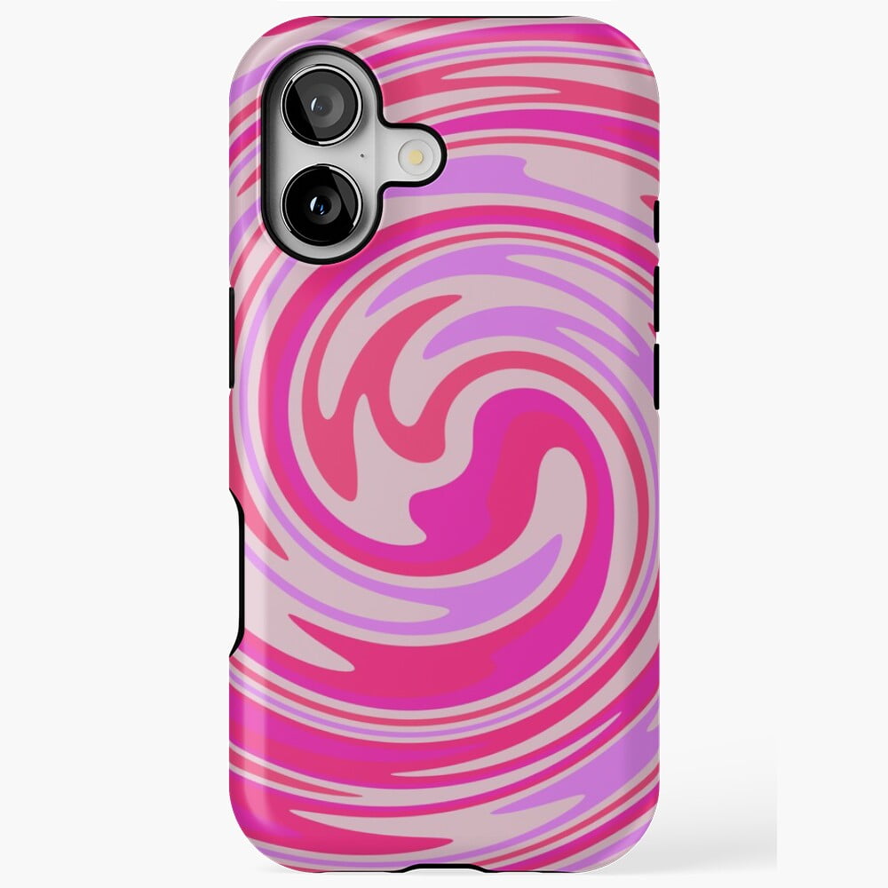 Twirl Spin Paint Retro Seventies Abstract Colors iPhone Case 11 through ...