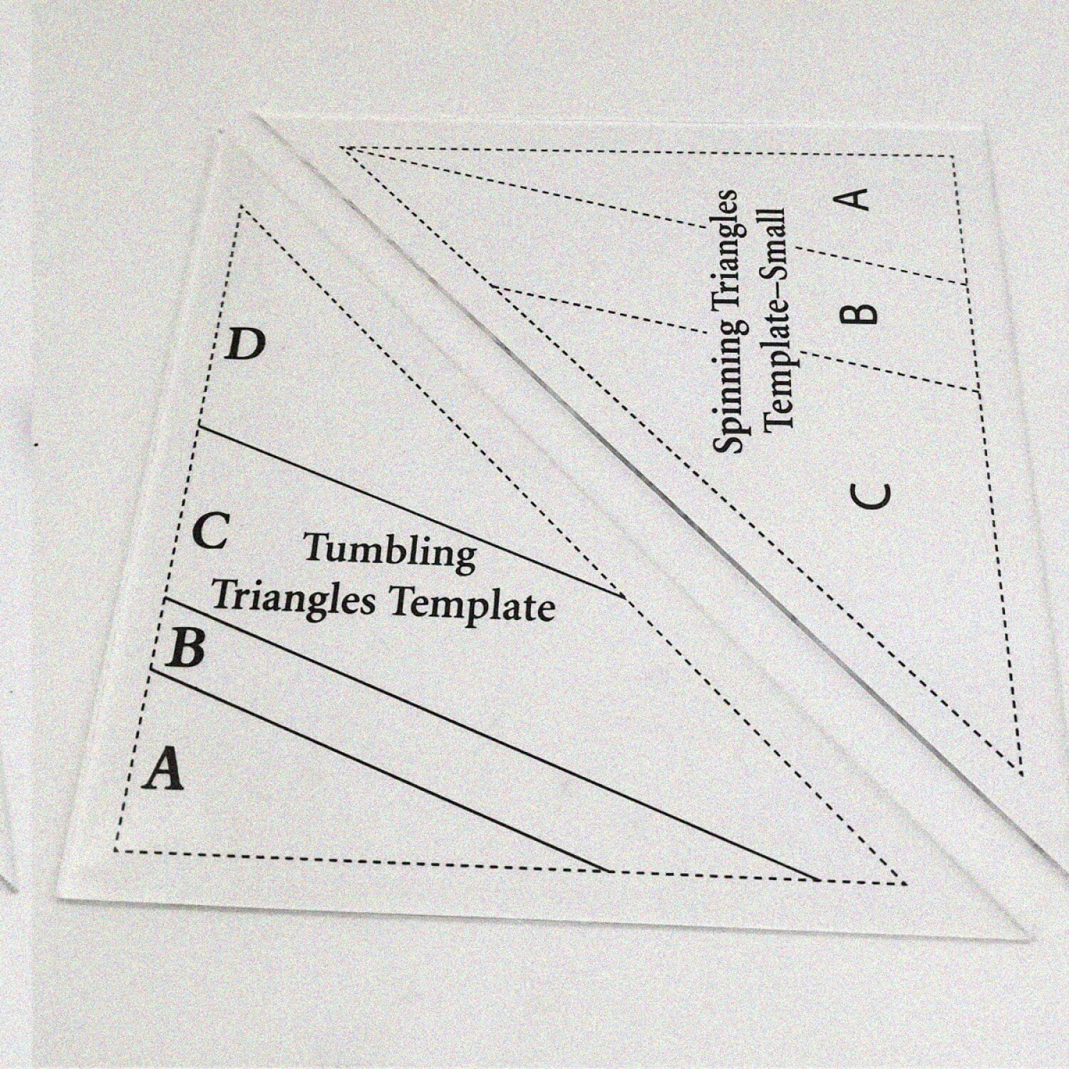 Twirl & Tumble Quilt Cutter: Spinning & Tumbling Triangle Templates for ...