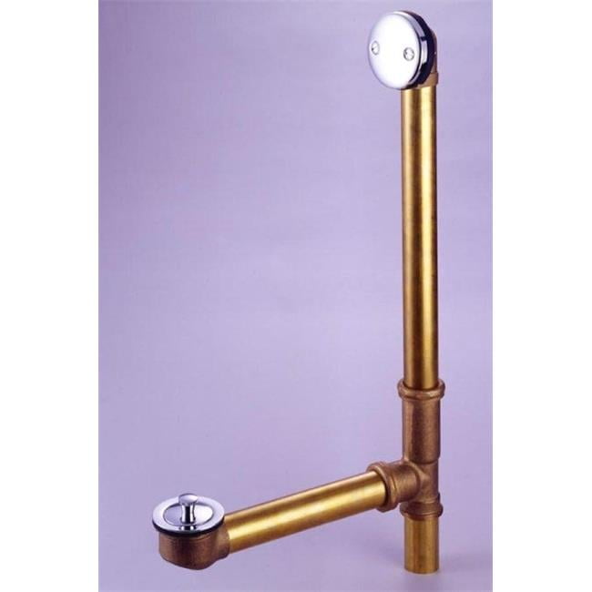 Twist And Turn Bath Tub Drain And Overflow Fixture - Polished Chrome ...