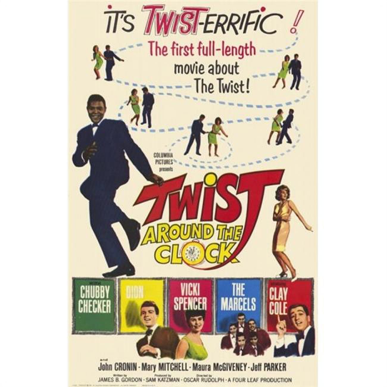 Twist Around the Clock Movie Poster - 11 x 17 in. - Walmart.com