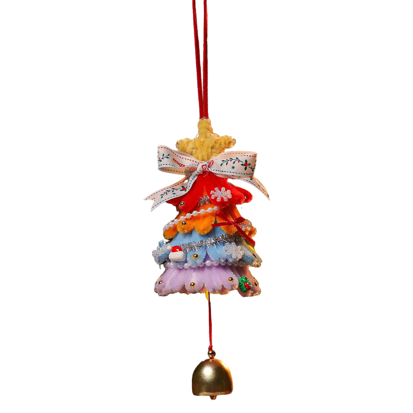 Twist Bar Christmas Tree Ornament Chenille Stem Bell Pendant Pipe ...