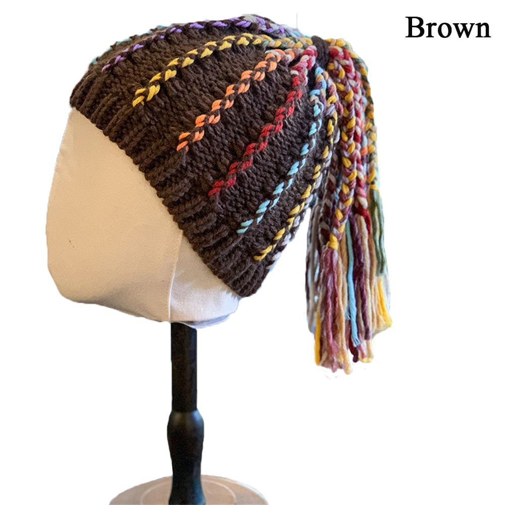 Twist Braid Autumn And Winter Hip Hop Pullover hat Wool Hat Warm Hat ...