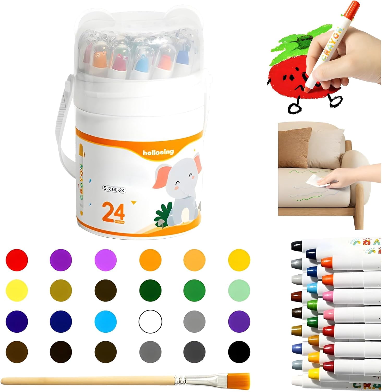 2026 Upgraded Twist Crayons: The Ultimate Mess-Free Art Set, Non-Toxic ...