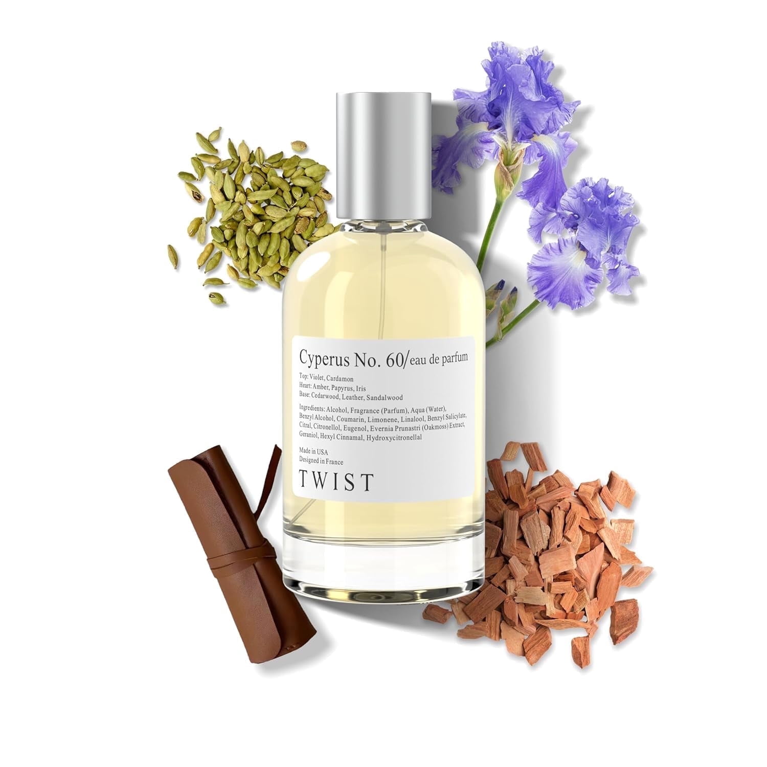 Twist Cyperus No. 60 Inspired by Santal 33, Long-Lasting Unsiex Perfume ...