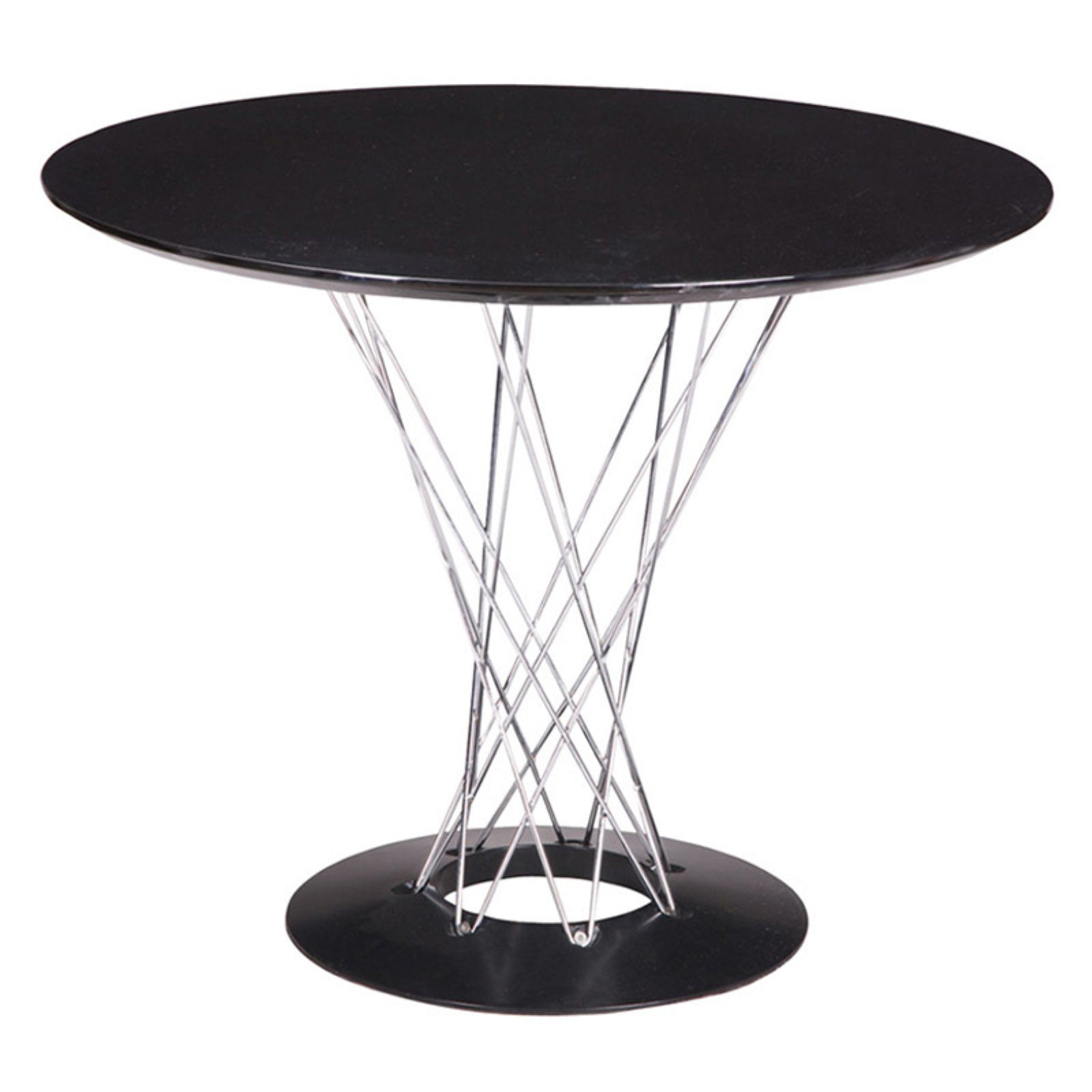 Twist Dining Table with Chrome Wire Base 39" - Walmart.com