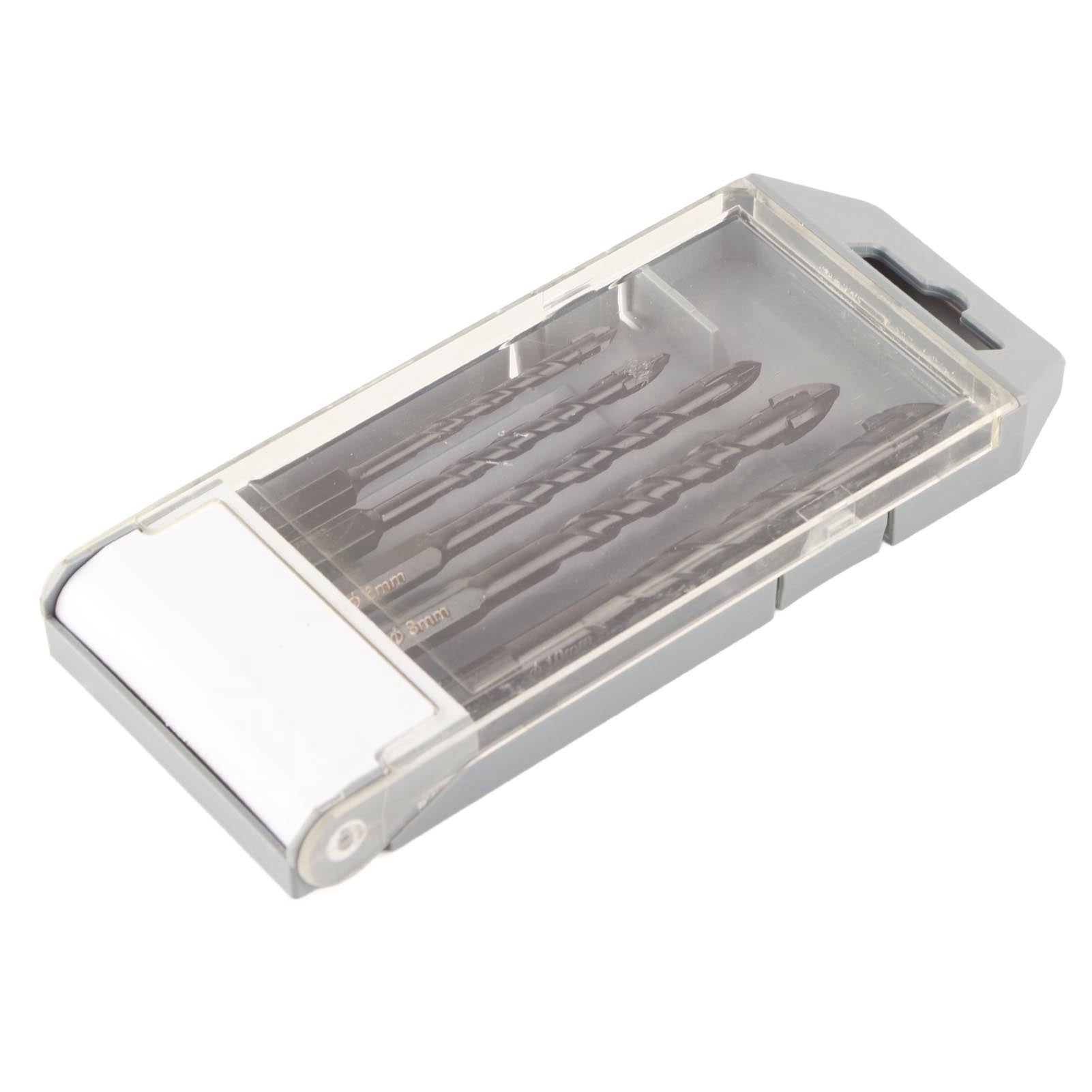 Twist Drill Set Wall Triangular Drill Bits 4MM 5MM 6MM 8MM 10MM Home ...