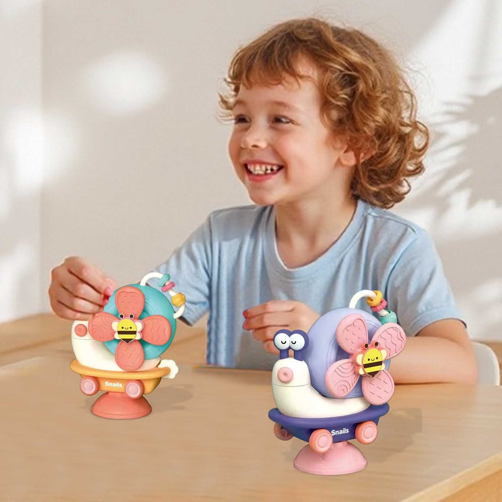 Twist & Go –Multi-Functional Windmill Suction Cup Learning Toy For Boy Girl Sensory High Chair ...