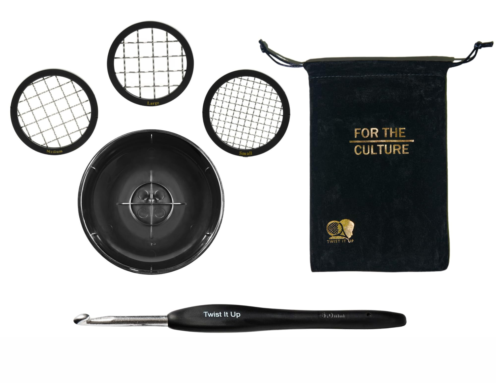 Twist It Up V5 Modular Dome Comb - 3-in-1 Hair Twisting Tool for Black ...