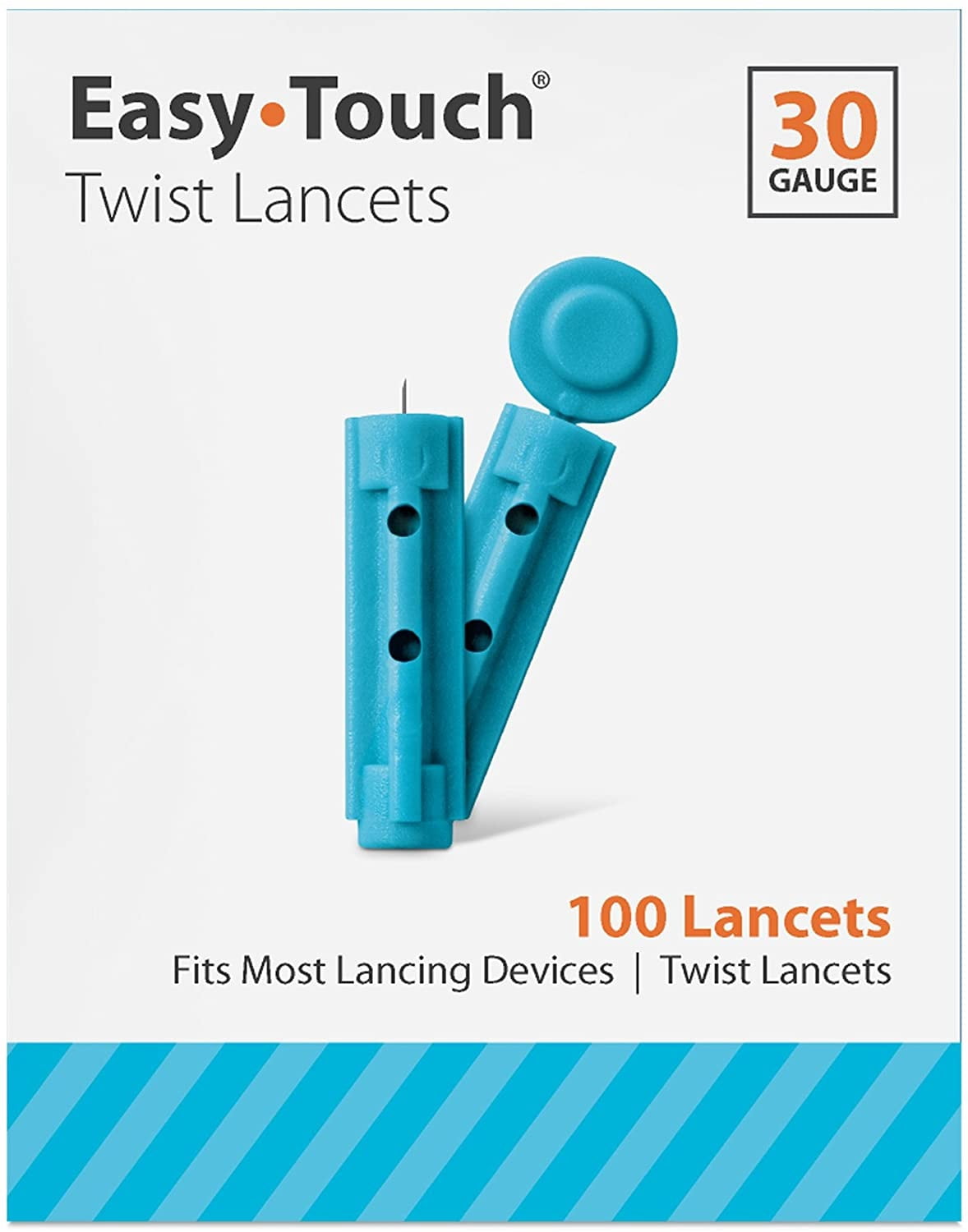 Twist Lancets ET (32 Gauge, Box Color: Teal) 100 Lancets per Box by ...