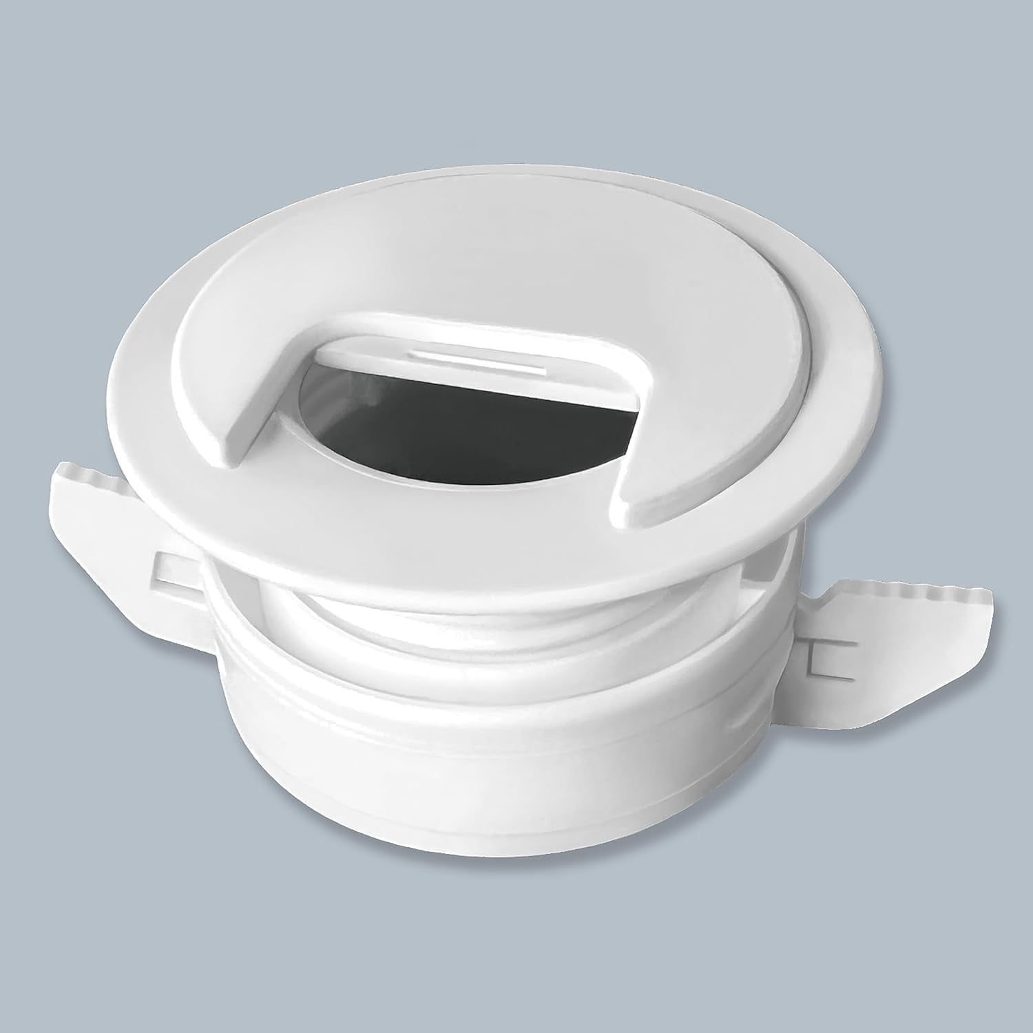 Twist Lock Grommet, Self-Locking Wire and Cable Management, White, Fits ...