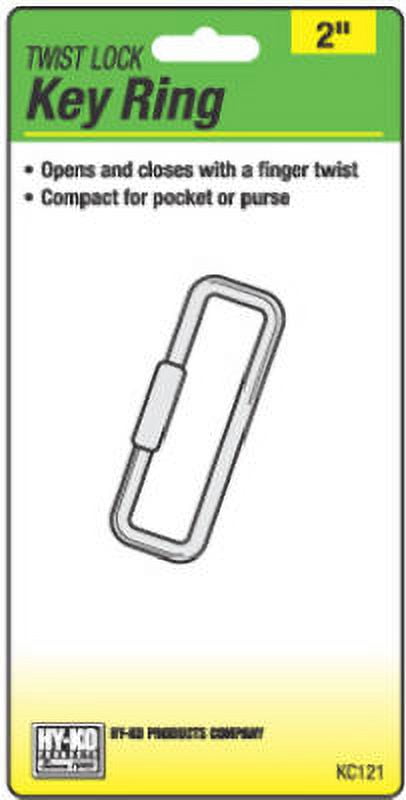 Twist Lock Key Ring Opens & Closes With A Finger Twist, Each - Walmart.com