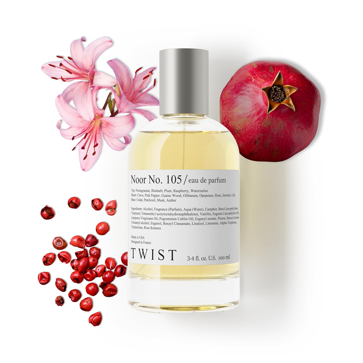 Twist Noor No. 105 - Eau De Parfum Inspired by J. Malone Pomegranate ...