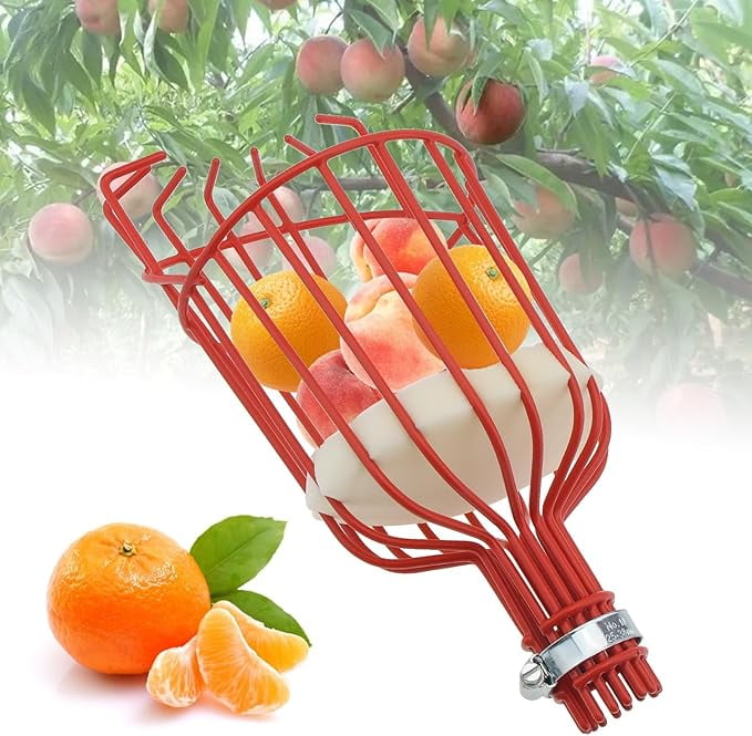 Twist-On Fruit Picker Basket, Fruit Picker Head Basket for 28-30MM ...