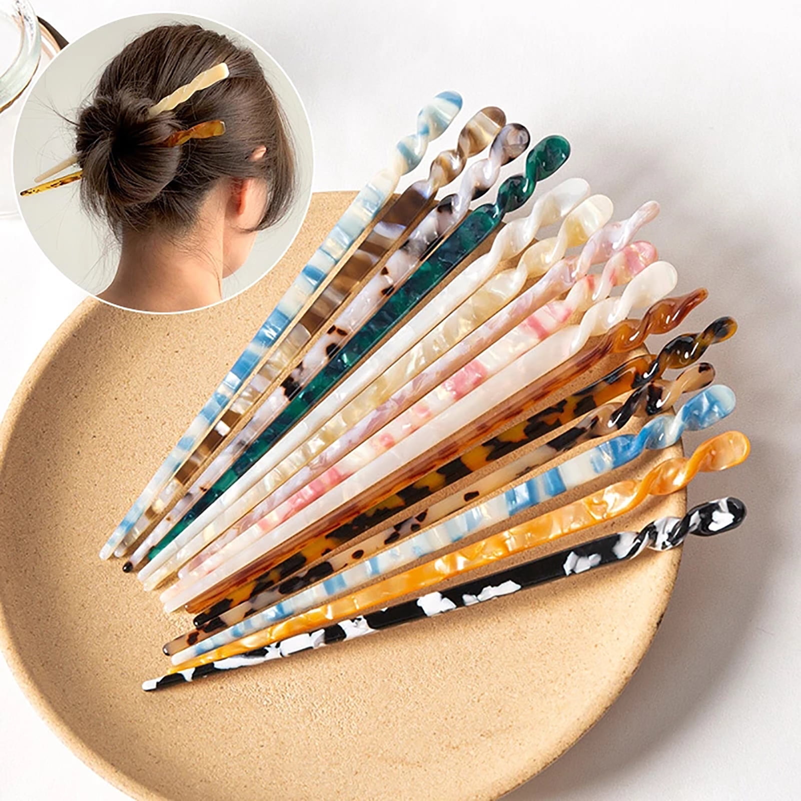 Twist Shape Exquisite Elegant Simple Hair Stick Vintage Chinese Style ...
