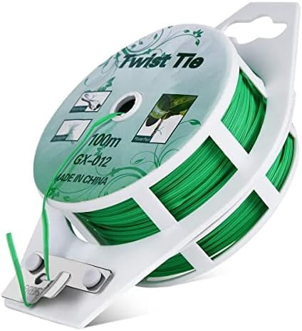 Twist Ties - All-Purpose Coated 328feet Garden Plant Ties with Trimmer ...