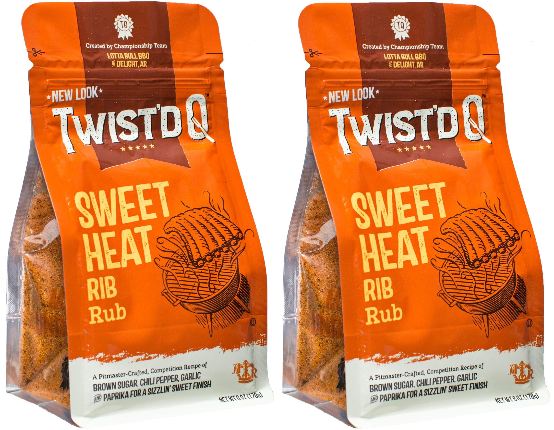 Twist'd Q - American Royal Sweet Heat Rib Rub - 2 Pack C52 - Walmart.com