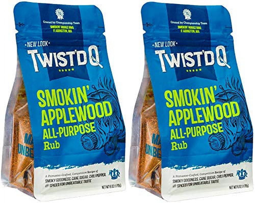 Twist'd Q - Smokin' Applewood All-Purpose Rub - American Royal - 2 Pack ...