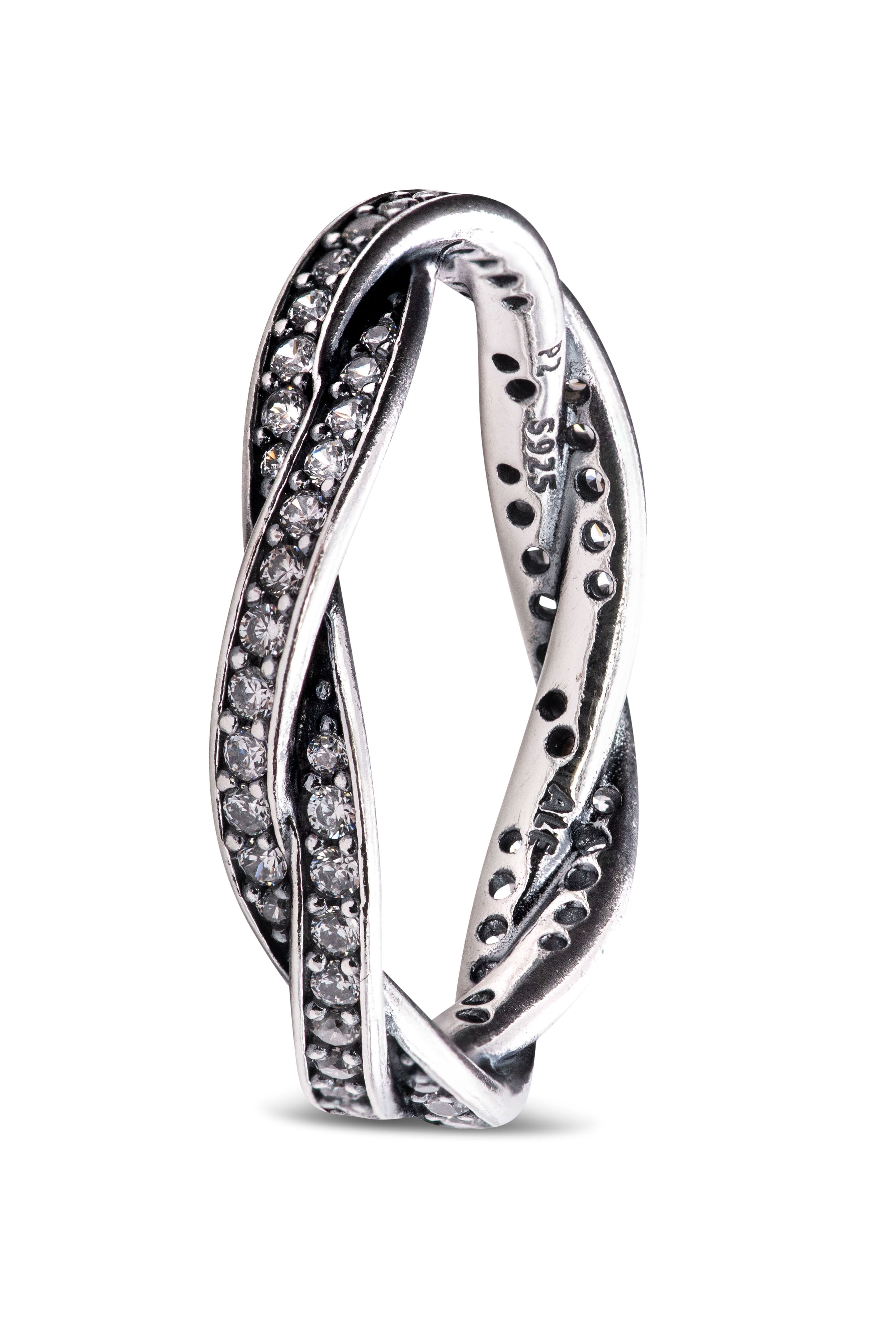 Twist of Fate Braided Pave Ring Size 5 - 190892CZ-50 - Walmart.com