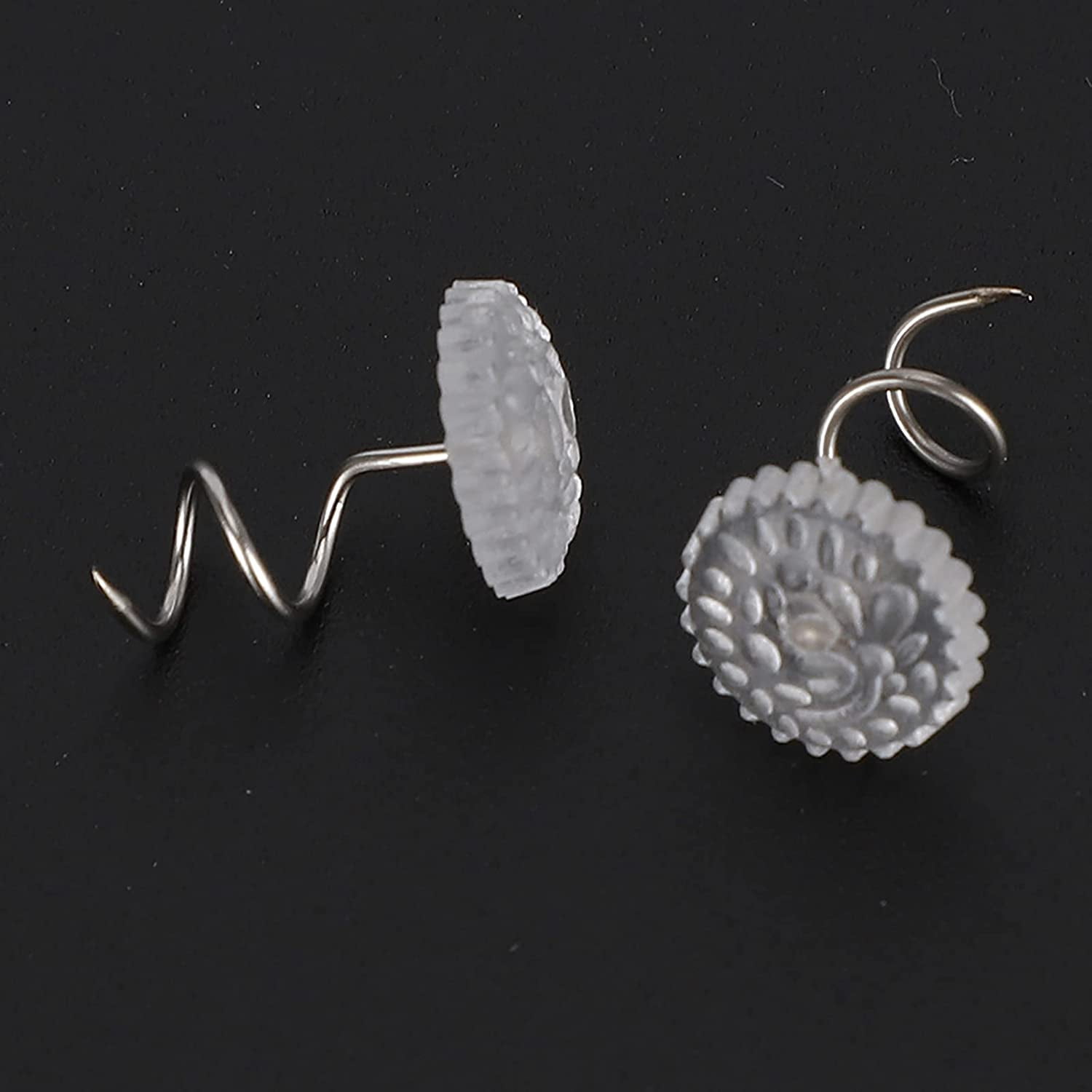 Twiste Pins Set, 100pcs Upholstery Clear Head Bed Cover Fixed Spiral ...