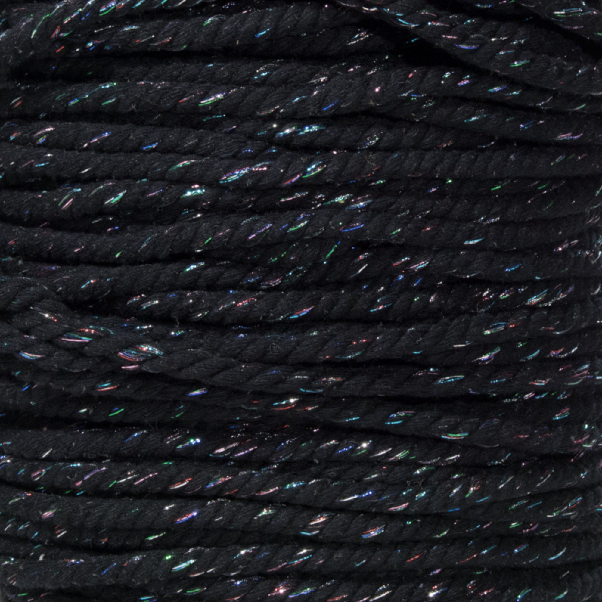 Twisted 3 Strand Glitter Natural Cotton Rope - 1/4In & 1/2In Diameters ...