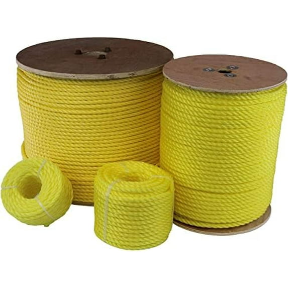 Twisted 3-Strand Polypropylene Rope Monofilament I Lightweight & Heavy ...