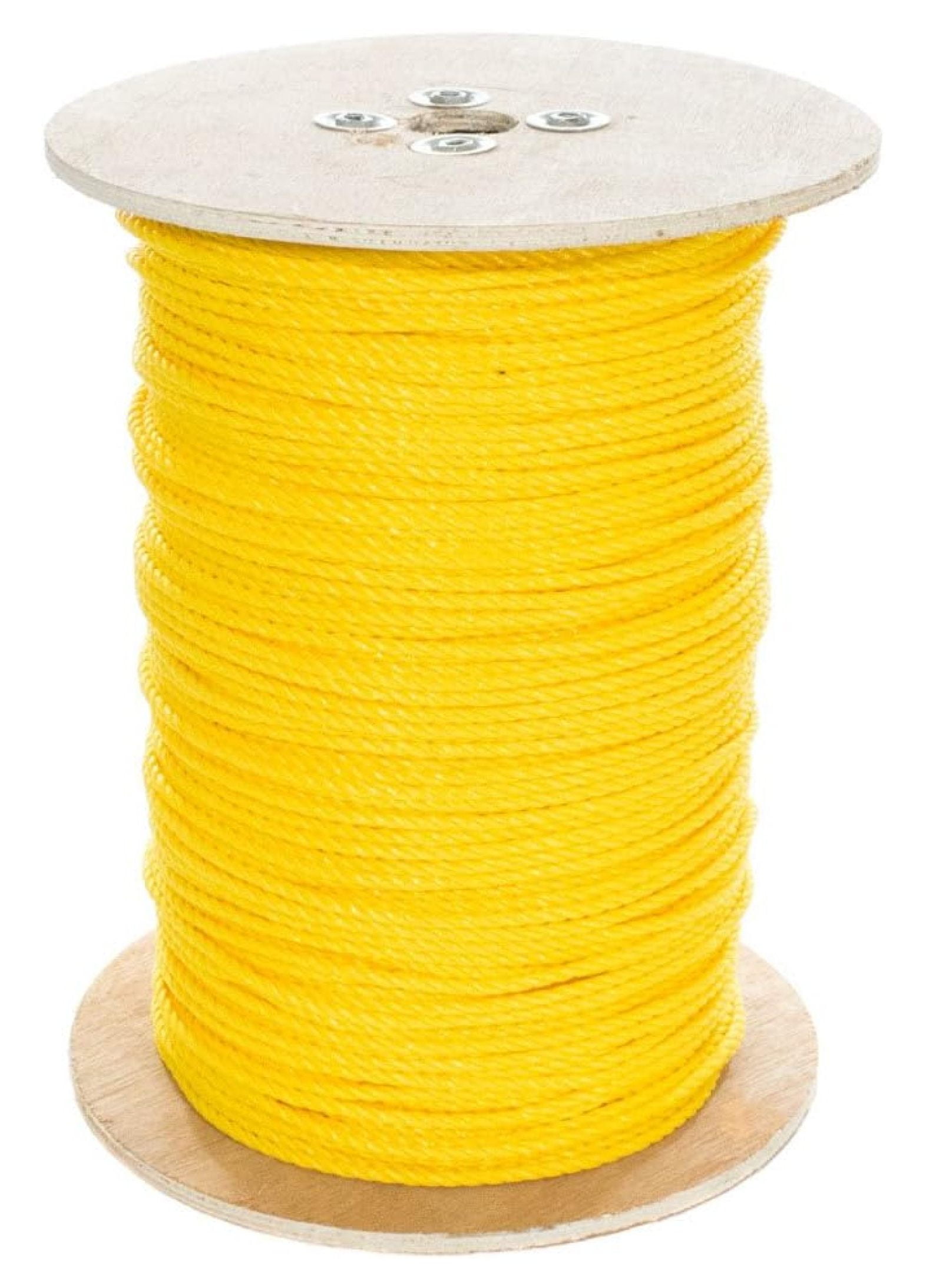 Twisted 3 Strand Polypropylene Rope (Yellow, 3/16 Inch, 1200 Feet ...