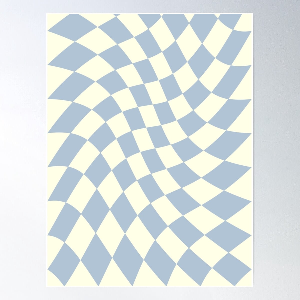 Twisted Check Diamond Sky Blue | Checkerboard Twist Print | Preppy ...