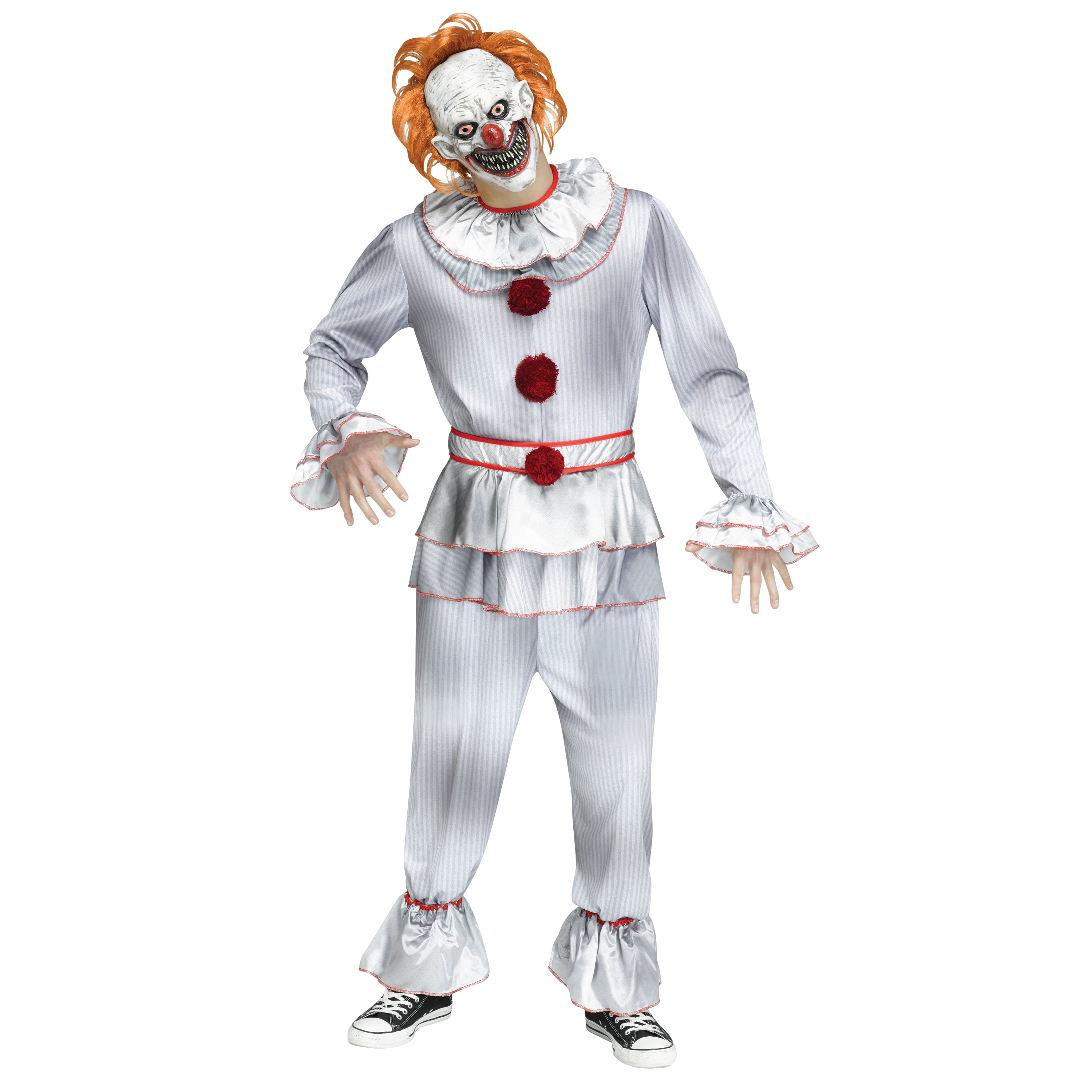 Twisted Clown Halloween Costume for Adults, Mens Size XL, by Fun World ...