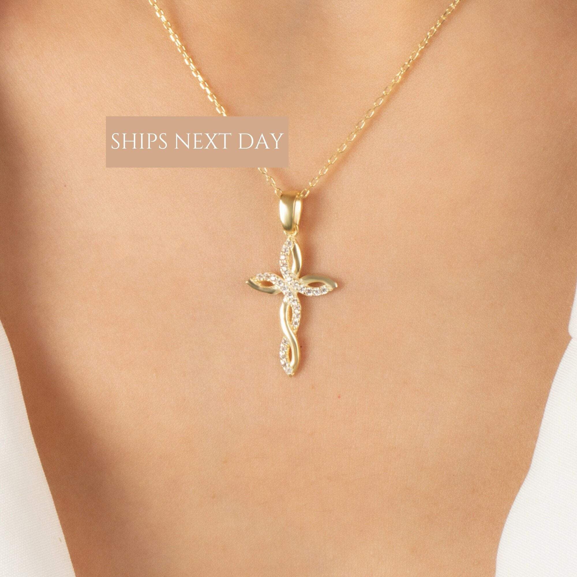 Twisted Cross Necklace - Walmart.com