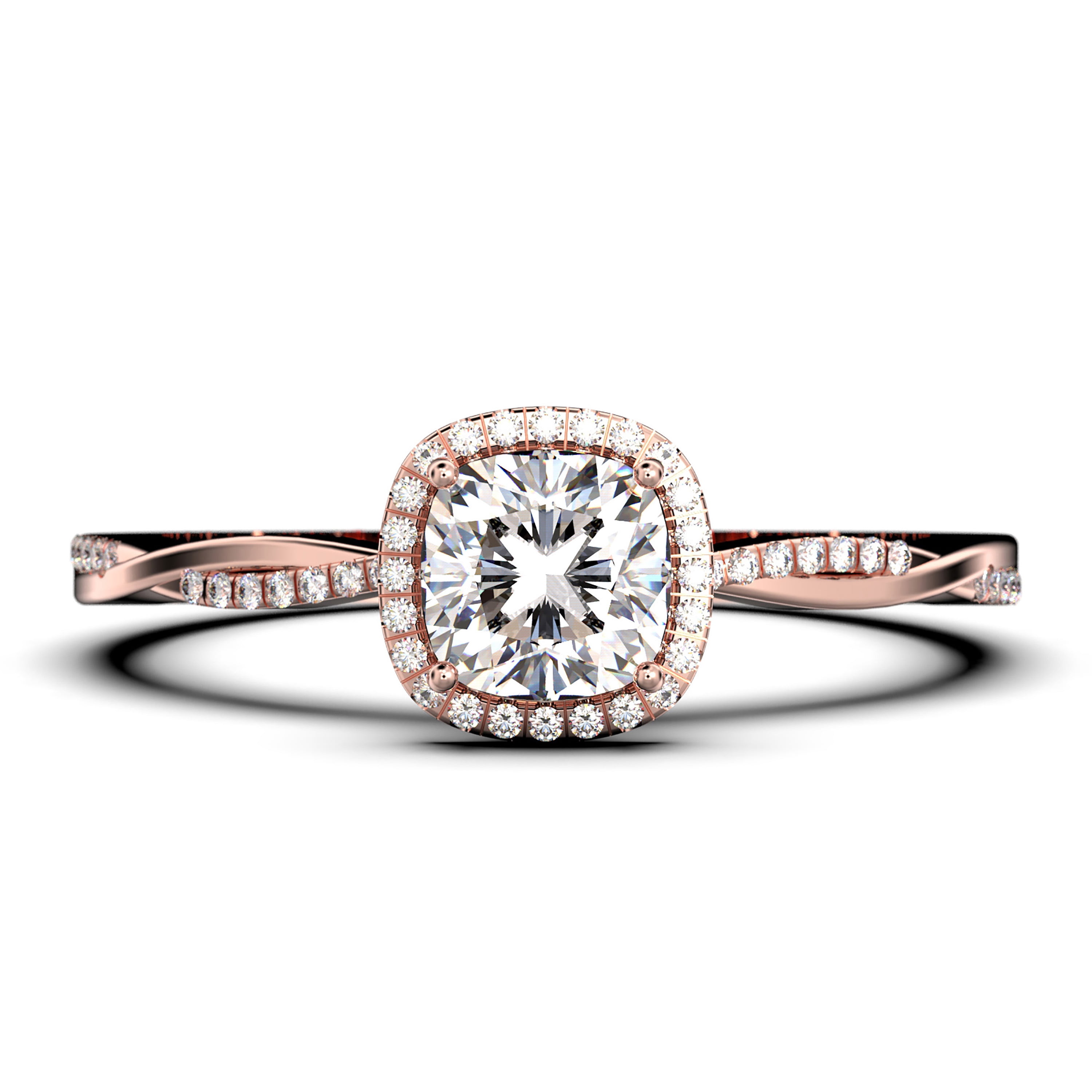 Twisted Infinity Band Dazzling Boho & hippie 1.75 Carat Round Cut ...