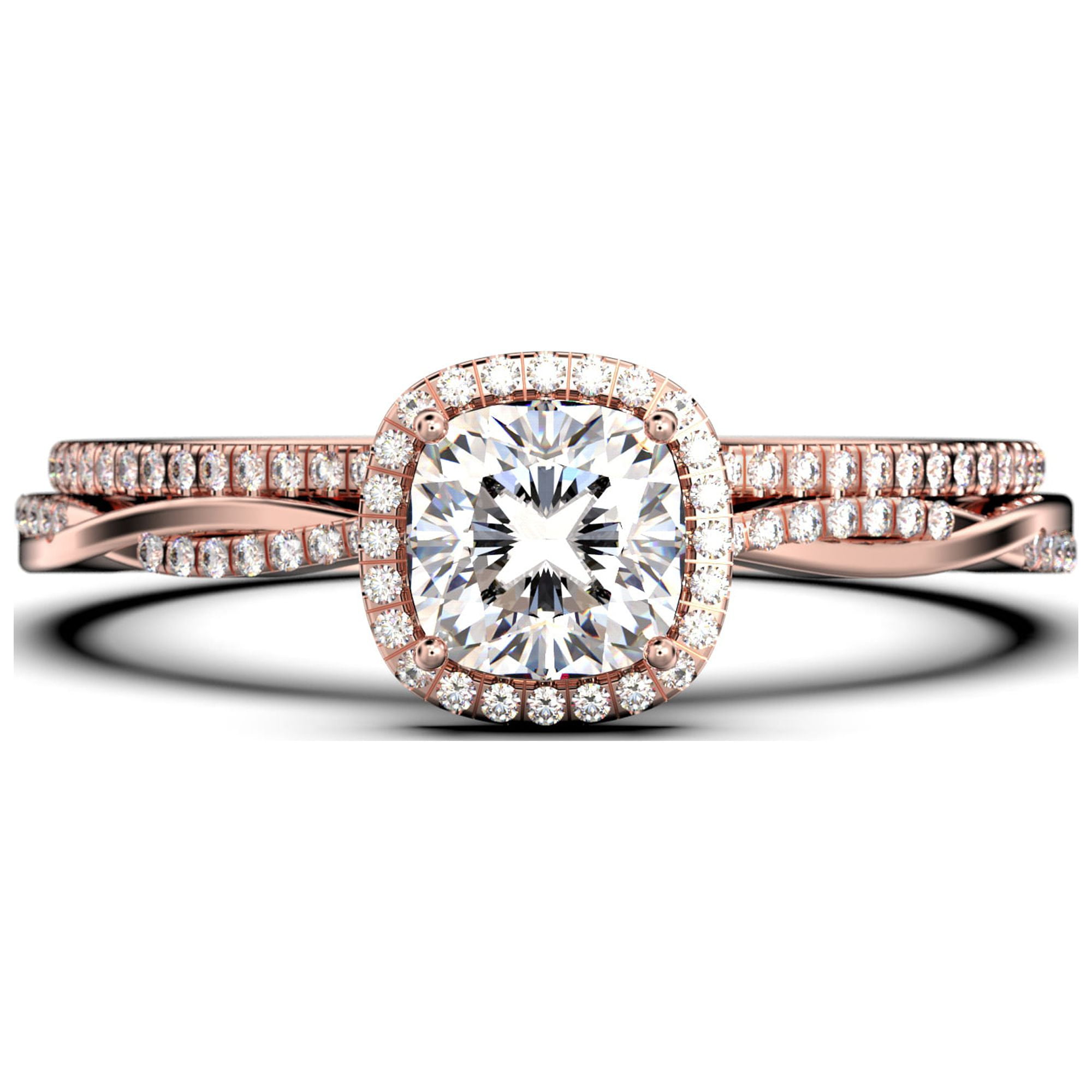 Twisted Infinity Band Dazzling Boho & hippie 1.75 Carat Round Diamond ...