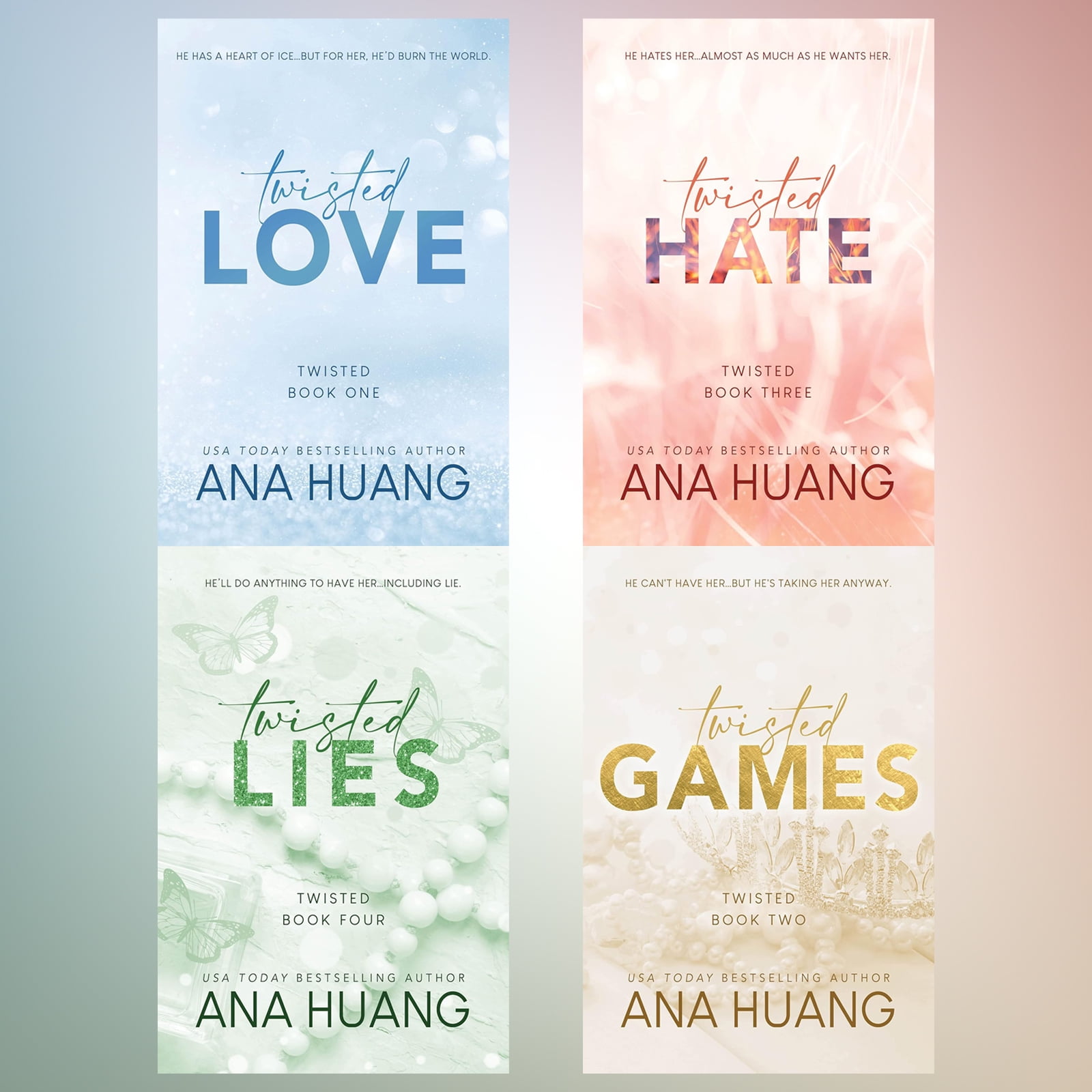 Twisted Love, Twisted Games, Twisted Lies, Twisted Hate (Twisted Series SET), paperback ...