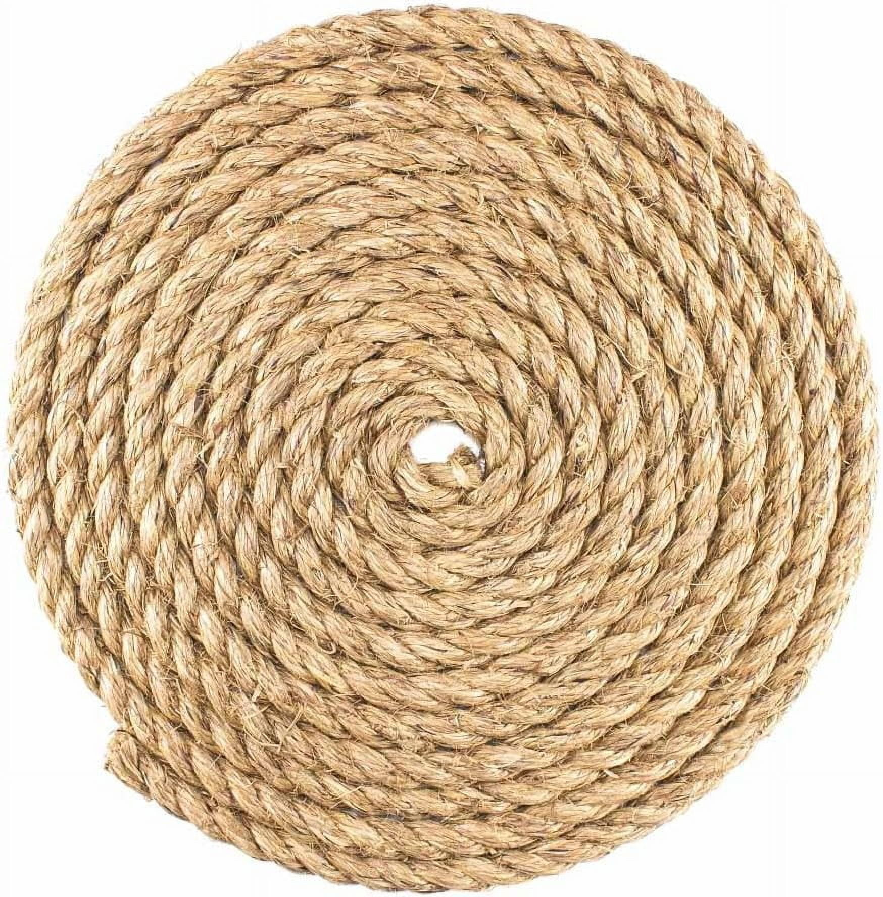 Twisted Manila Hemp Rope (3/4 Inch x 50 Feet) - Walmart.com