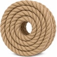 Twisted Manila Jute Rope (1 Inch x 10 Feet) Natural Thick Hemp Rope for ...