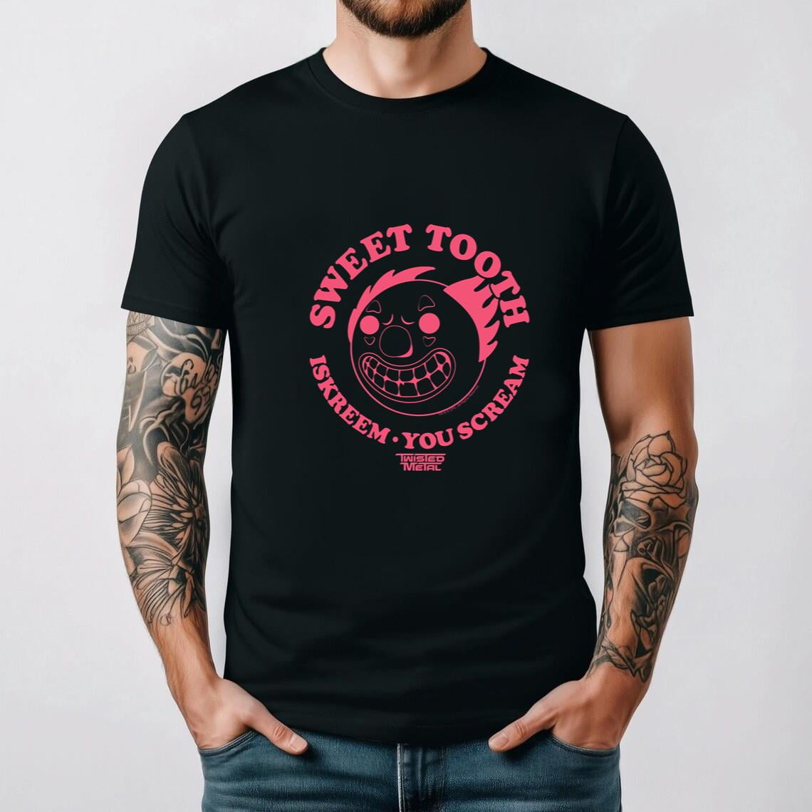 Twisted Metal TV Series Sweet Tooth Retro Gamer Graphic Unisex T-Shirt ...