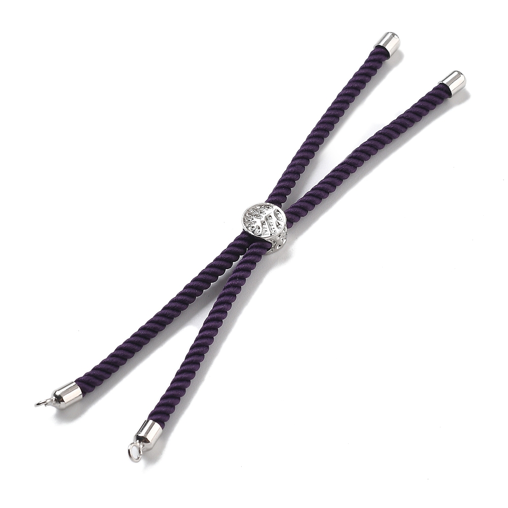 Twisted Nylon Cord Silder Bracelets Link Bracelet Making for Connector ...
